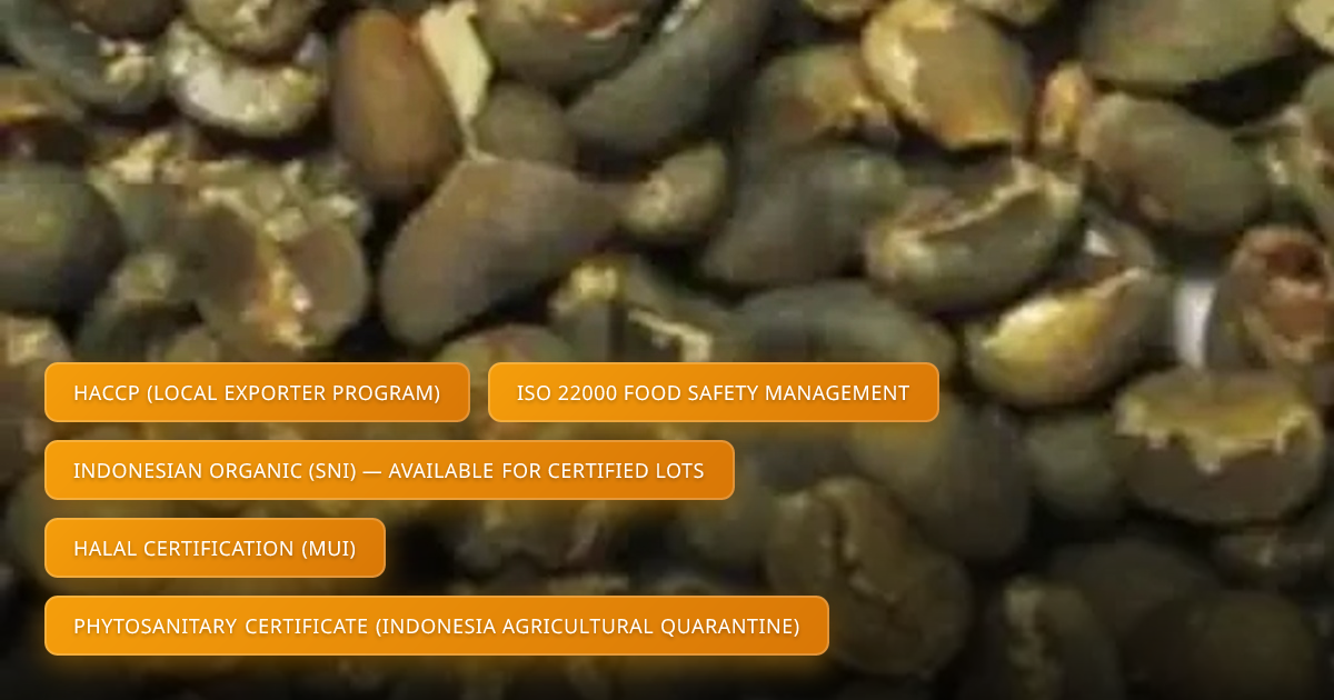 Flores Green Coffee Beans (Grade 1)